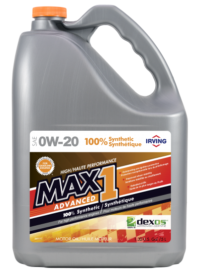 Max 1 - Automotive Engine Oil - Synthetic | Irving Oil